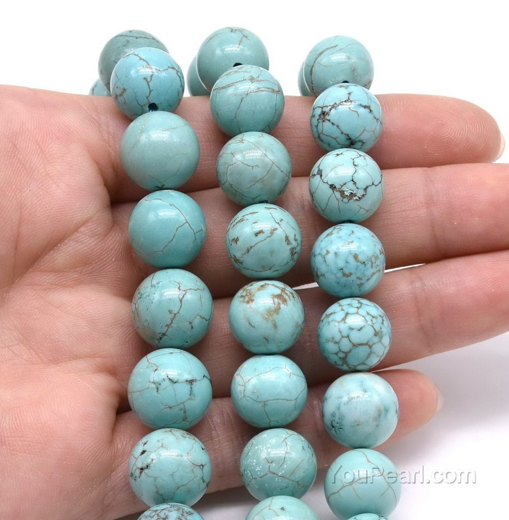 Round Turquoise Beads Natural Howlite Stone Beads 3mm 4mm - Etsy