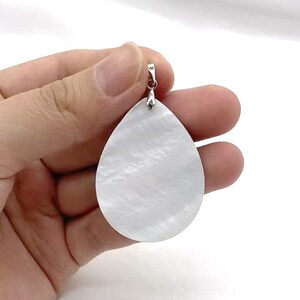 Abalone Shell Pendant, Teardrop Sea Shell Pendant, Mosaic Abalone ...
