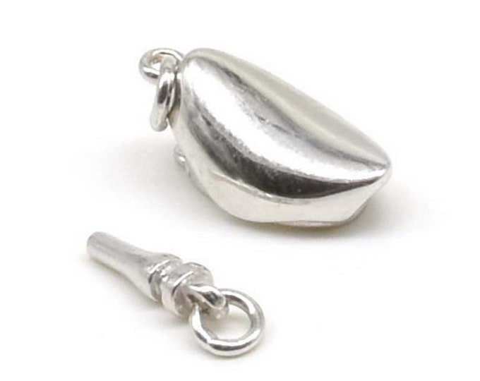 Large Flower Box Clasps, Solid 925 Sterling Silver Findings, Pearl ...