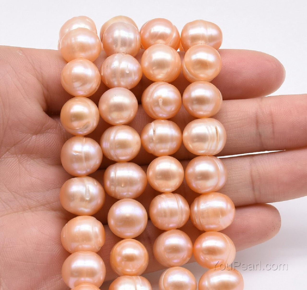 Large Hole Pearls, White Freshwater Pearl, Available up to 2.5mm Hole ...