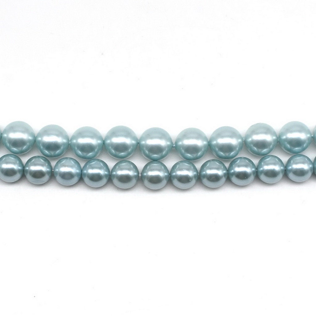 Blue Shell Pearls, 10mm 12mm A Grade Big Size Round Blue Pearl Beads ...