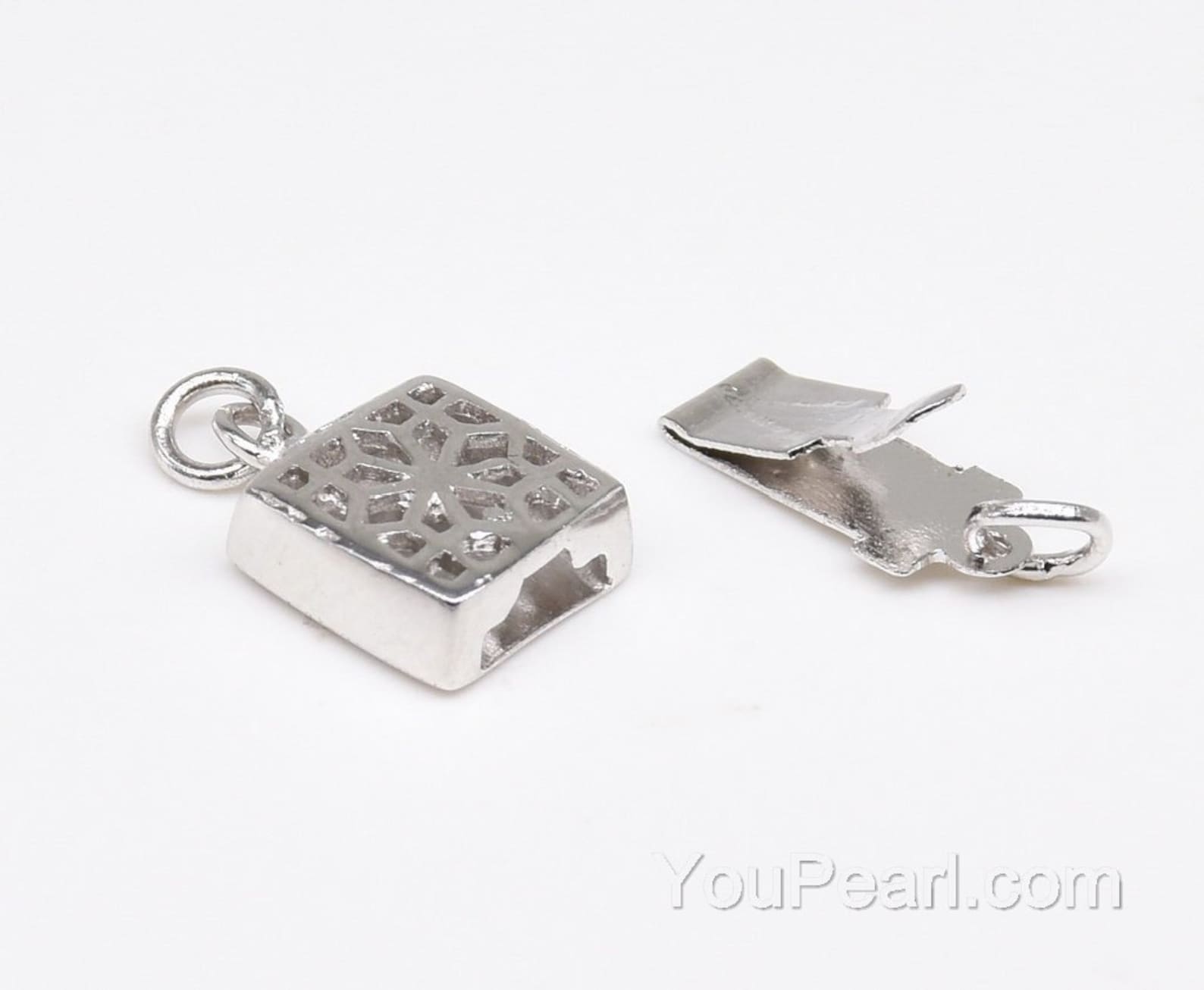 Box Filigree Clasp 925 Silver Clasp Single Strand Pearl | Etsy