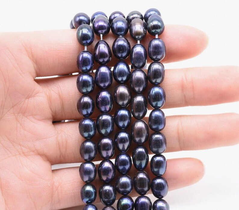 6-7mm Rice Pearl Natural Lavender Color Freshwater Pearl | Etsy