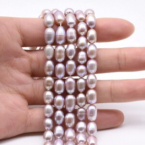 Peach Pearl, 6-7mm Rice Pearl, Fresh Water Pearl, Natural Pinkish Color ...