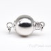 Round Ball Clasp, 925 Sterling Silver Pearl Closure, Bracelet Necklace ...