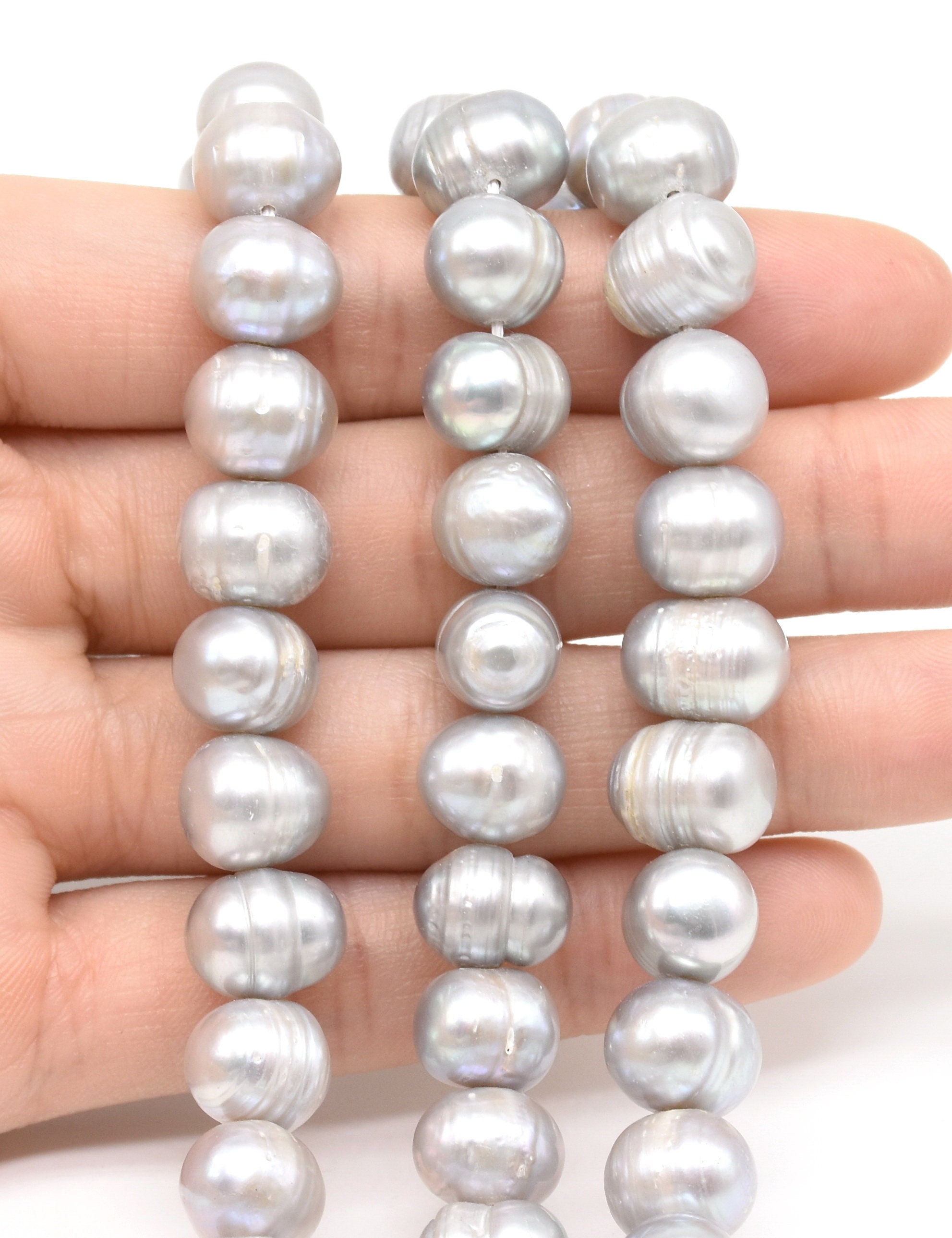 Natural Pink Pearls 9-10mm Fresh Water Pearl Beads Potato - Etsy