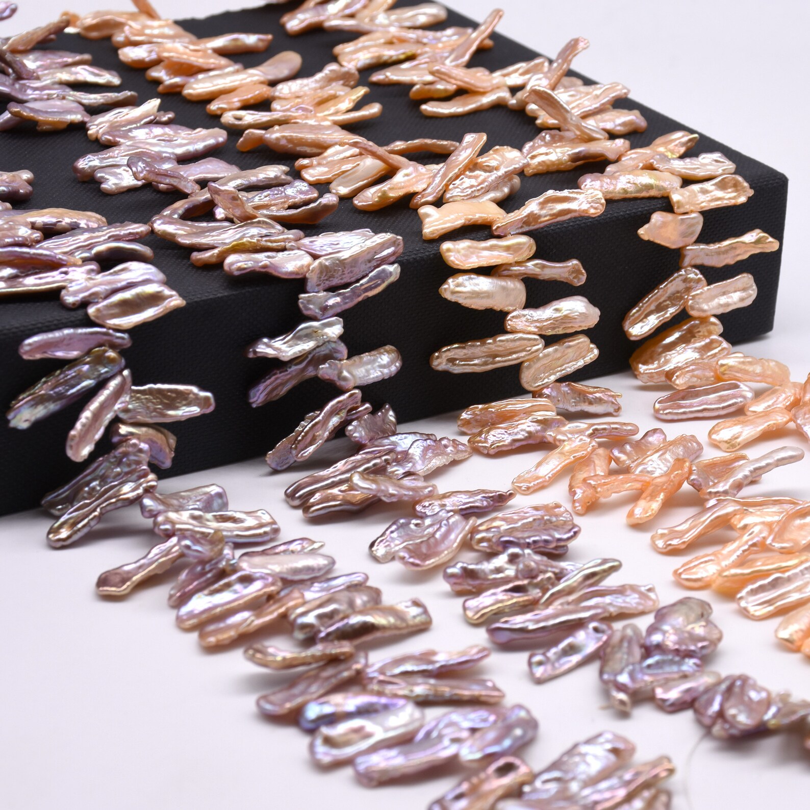 Biwa Pearls White Top Drilled Pearl Genuine Natural - Etsy