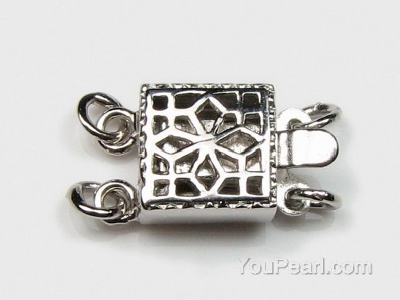 Two Line Filigree Box Clasps Double Strand Clasp Bracelet or - Etsy