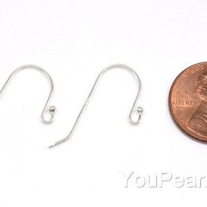 Sterling 925 Silver Shepherd Hooks, Earring Findings, French Ear Hooks ...