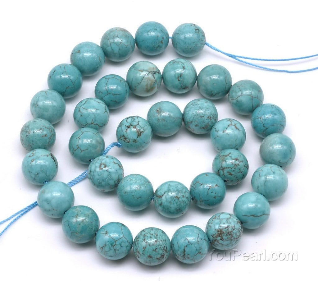 Round Turquoise Beads Natural Howlite Stone Beads 3mm 4mm - Etsy