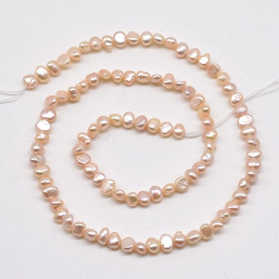 Small nugget pearls 3-4mm small pearls center drilled | Etsy