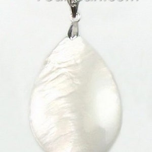 Abalone Shell Pendant, Teardrop Shell Pendant, Abalone Paua Necklace ...