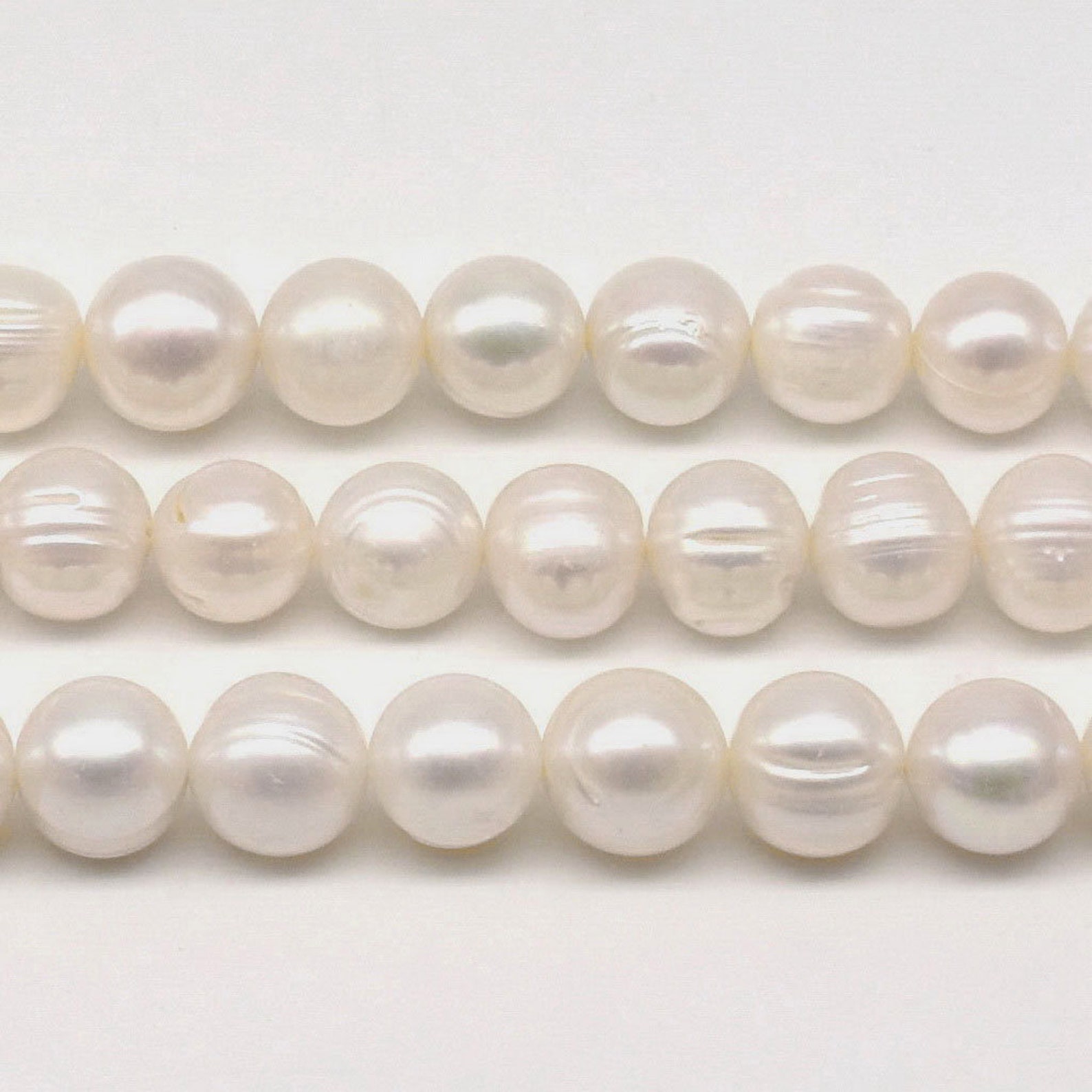 Genuine Freshwater Pearls, 12-13mm Large White Pearls, Large Hole ...