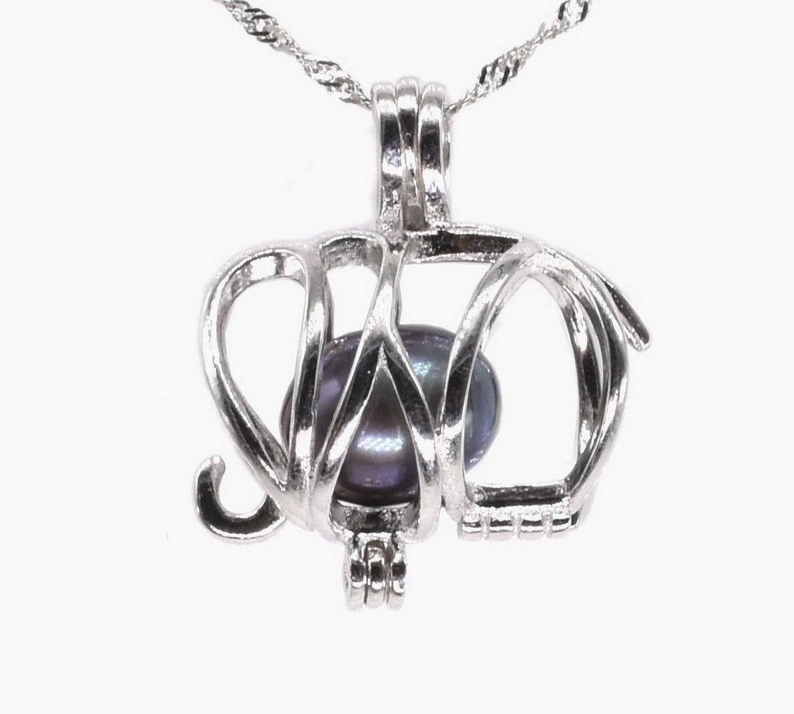 Elephant Cage Pendant 925 Sterling Silver Cage Charm | Etsy