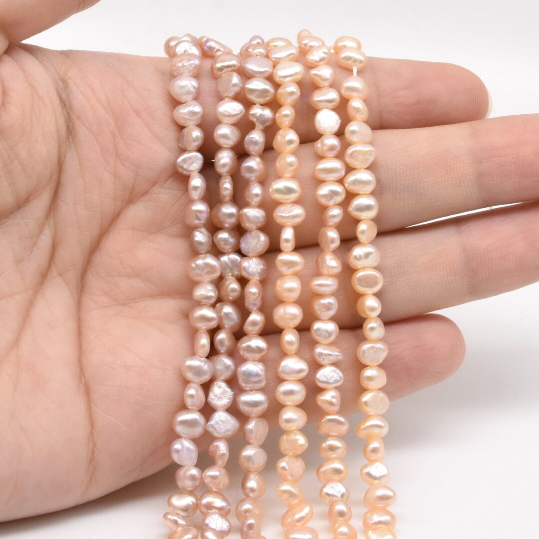 Small Nugget Pearls, 3-4mm Small Pearls, Lavender Pearl Pink Pearl ...