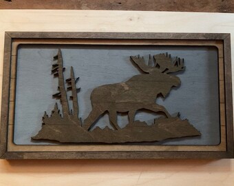Moose Wall Plaque | Etsy