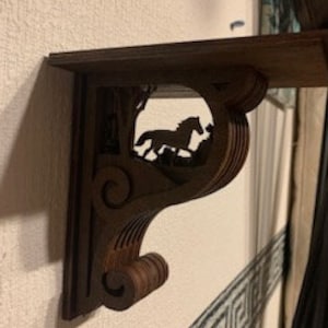 Rustic Wildlife Animal Corbel Shelf, 3d Wildlife Scene Shelf, Deer, Elk ...