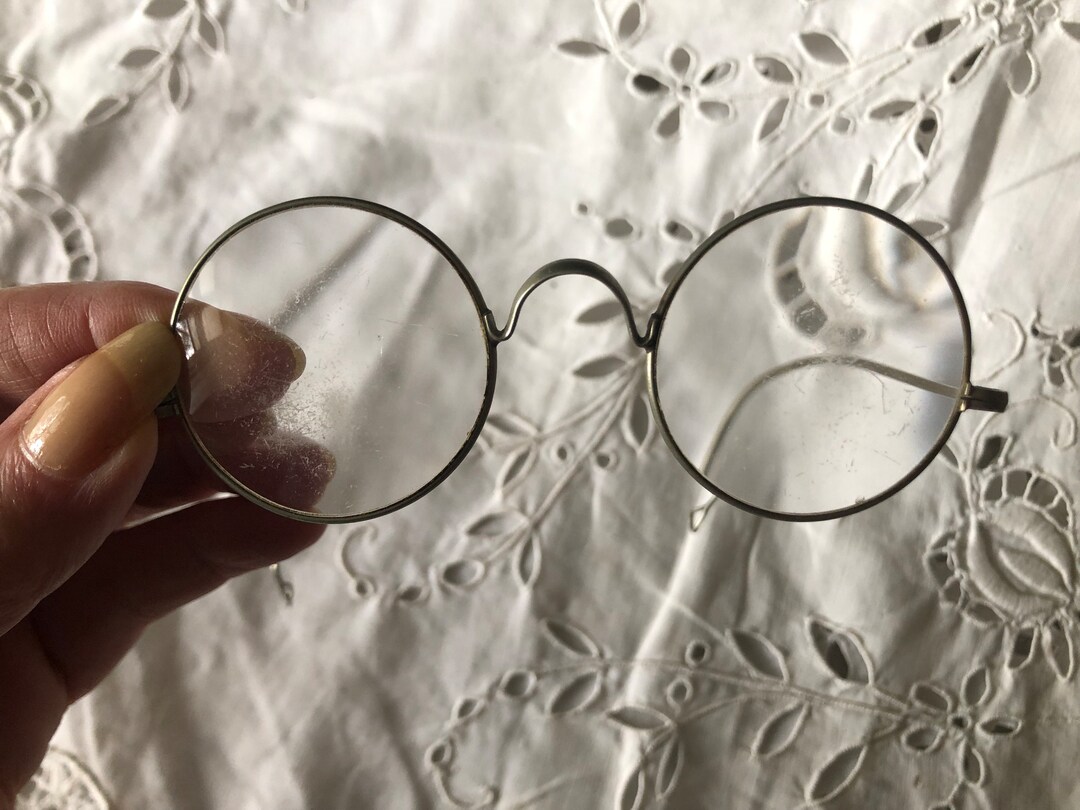 Fabulous Pair Vintage French Round Chrome Glasses Eyeglasses C1930s - Etsy