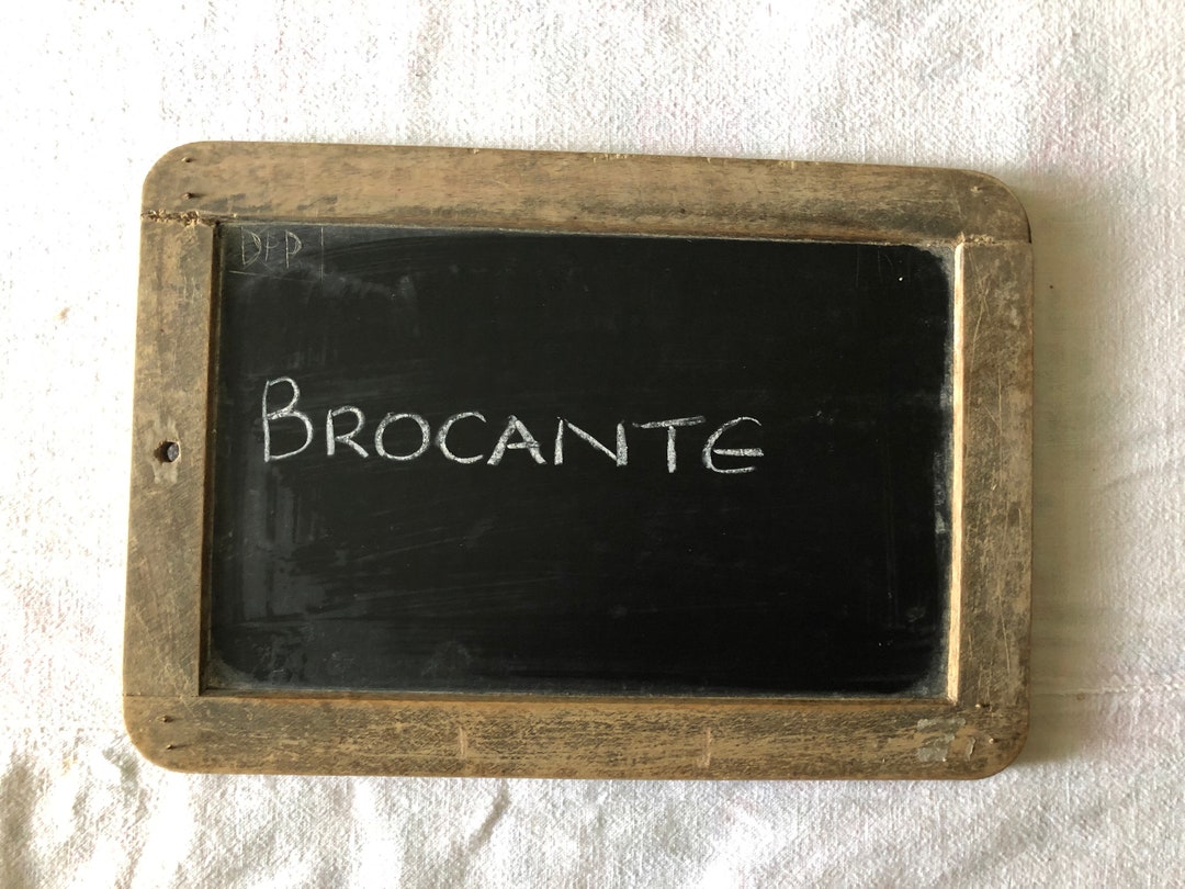 Antique French Double Sided Child's Writing Slate School - Etsy