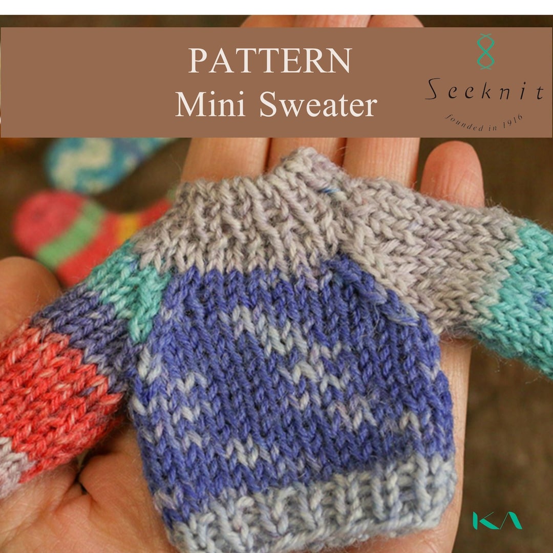 Knitting Pattern, Mini Sweater, Christmas Ornament, Advent Garland ...