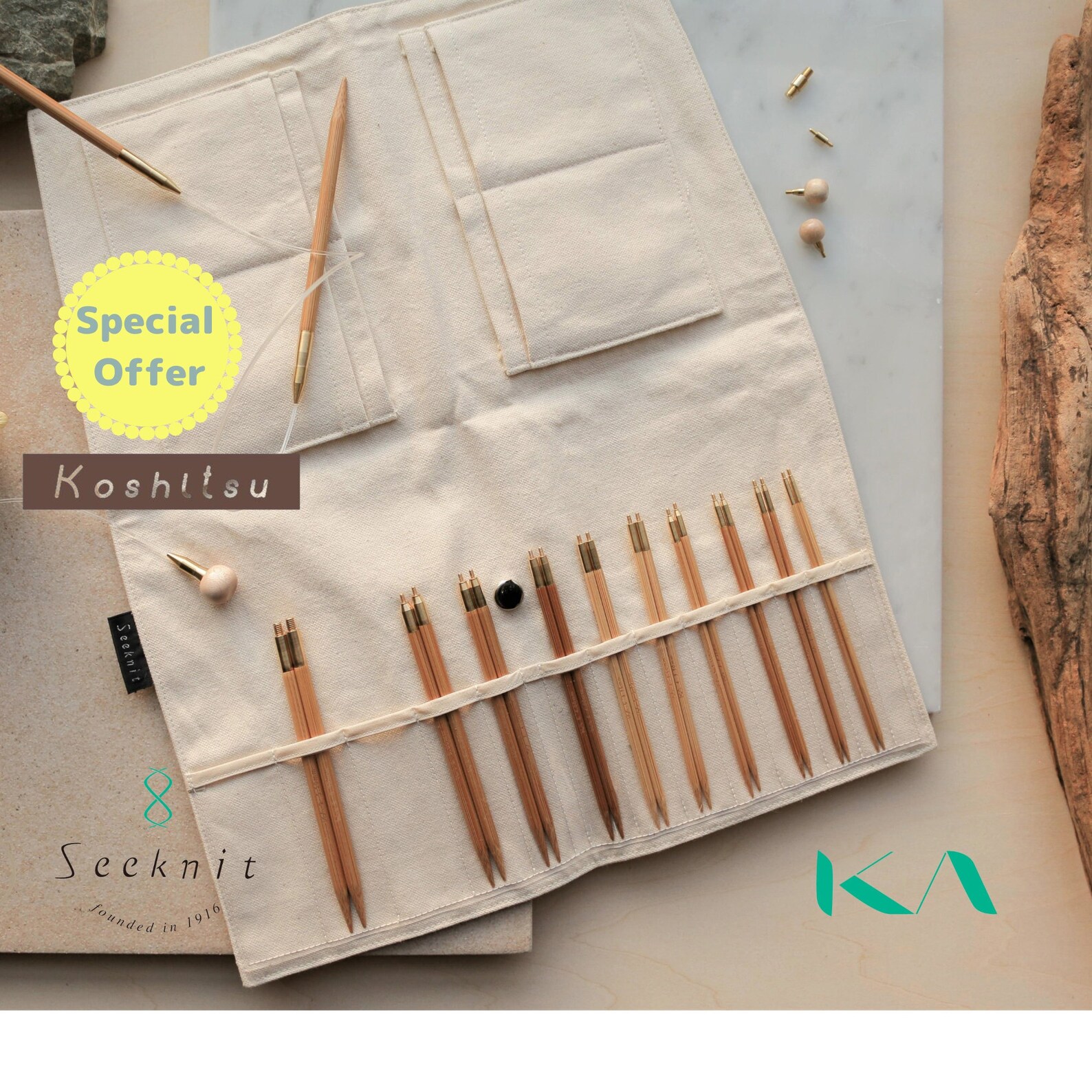 Seeknit Koshitsu Premium Set 2 Bamboo Interchangeable - Etsy