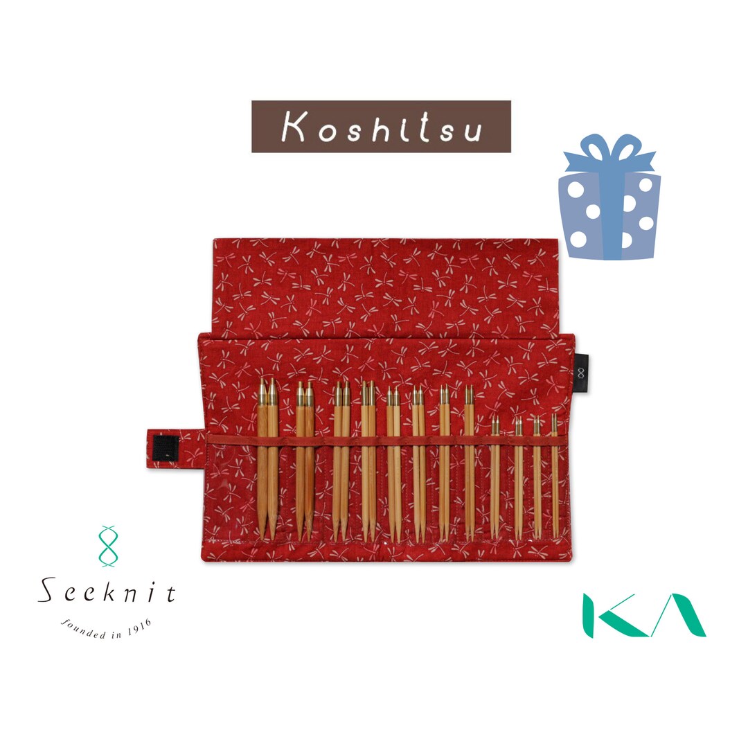 Koshitsu Seeknit Standard EU Set, Interchangeable Circular Knitting Needle, 4"/ 10 Cm, 5"/ 12.5 ...