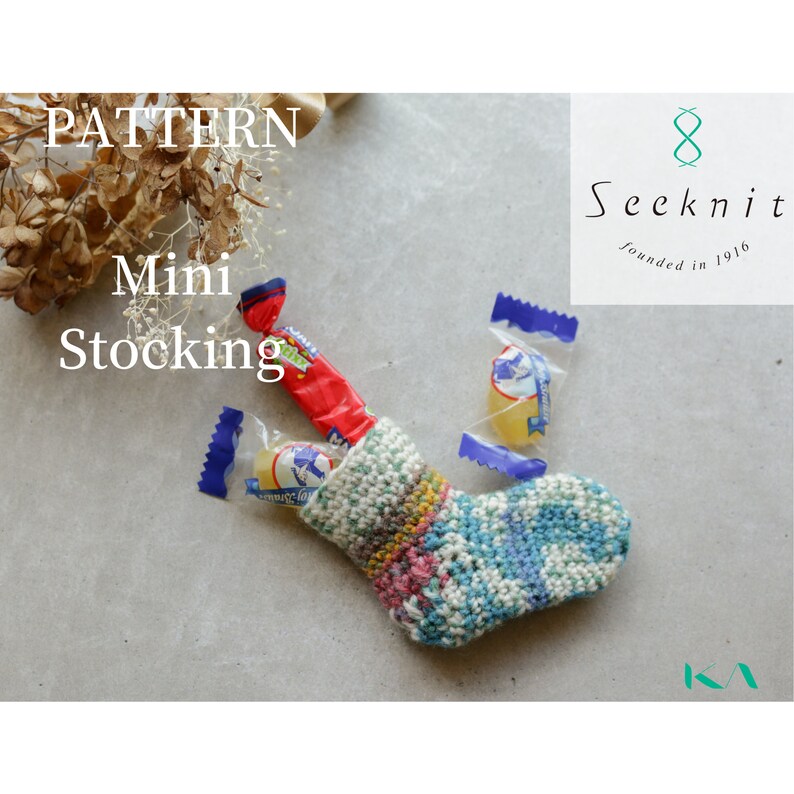 Knitting Pattern, Crochet Mini Stocking, Stocking Pattern, Advent ...