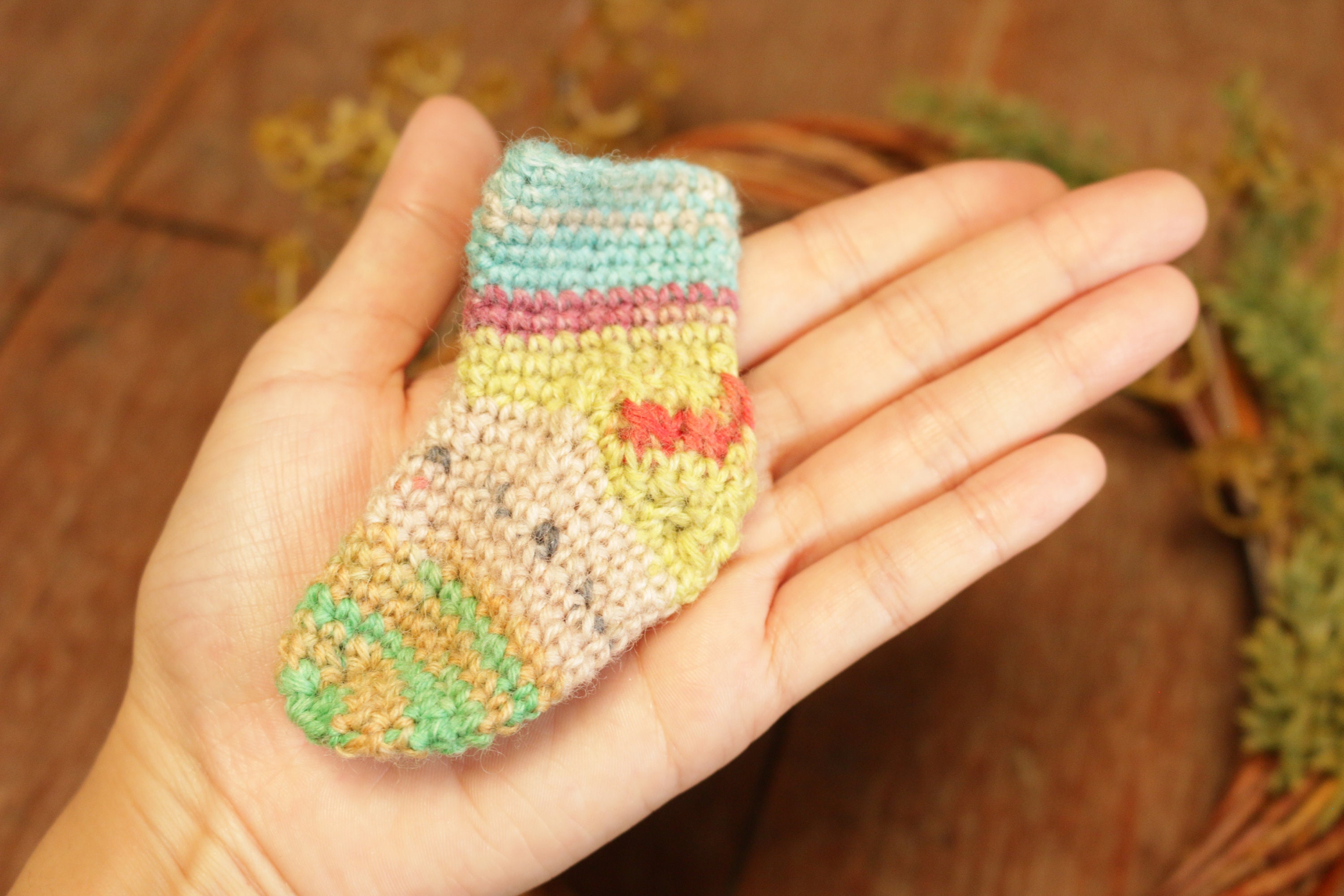 Knitting Pattern Crochet Mini Stocking Stocking Pattern | Etsy