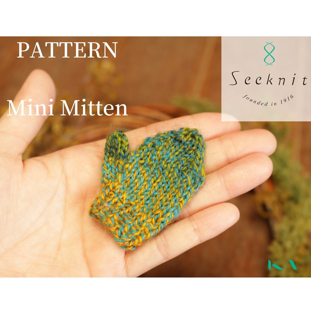 Knitting Pattern, Mini Mitten, Knit Ornament, Advent Garland ...