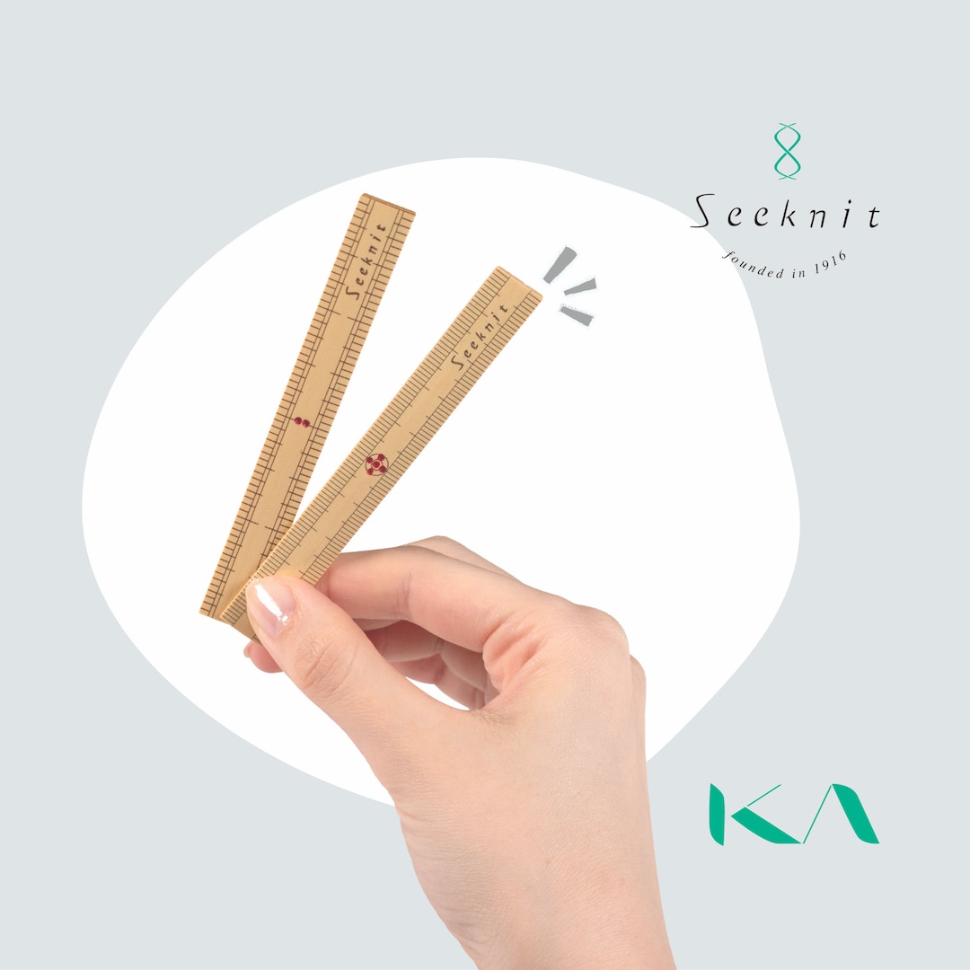 Seeknit Bamboo Ruler, 10 Cm / 4 Inch - Etsy