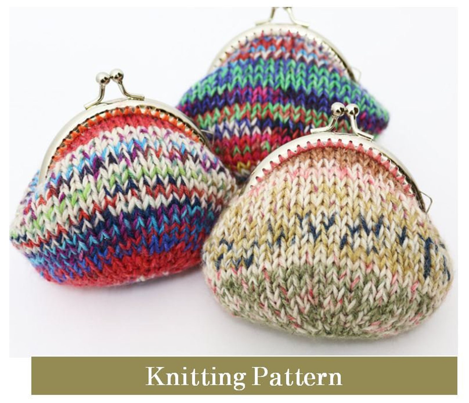 Knitting Pattern Coin Case with Double Pointed Coin Purse | Etsy