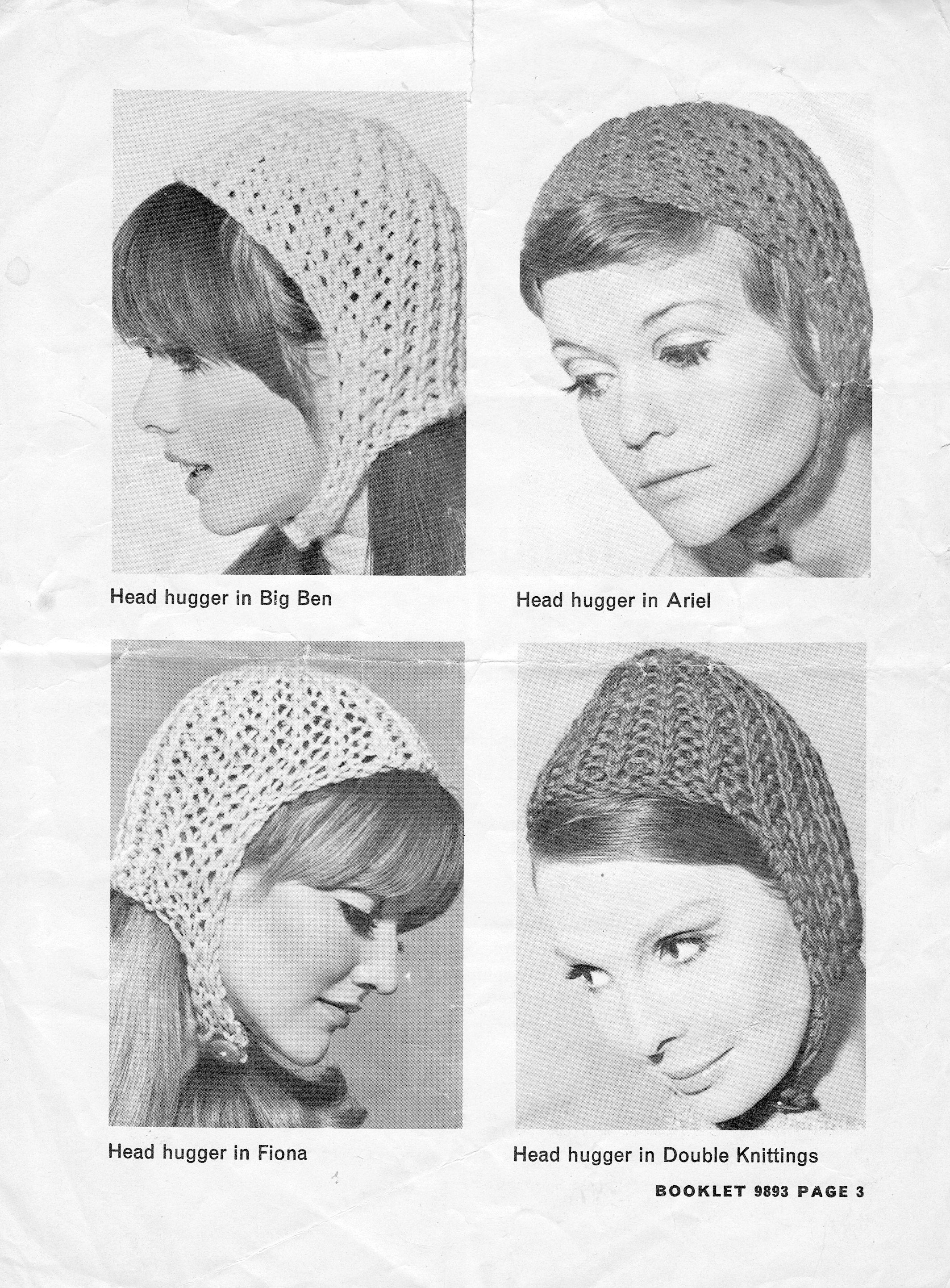 Women's Head-hugging Aviator-style Bonnet/hood for Winter. Vintage ...