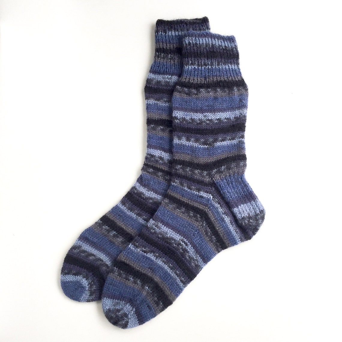 Men's Socks to Knit. Plain Long or Short Socks, Three Sizes, in 4 Ply ...