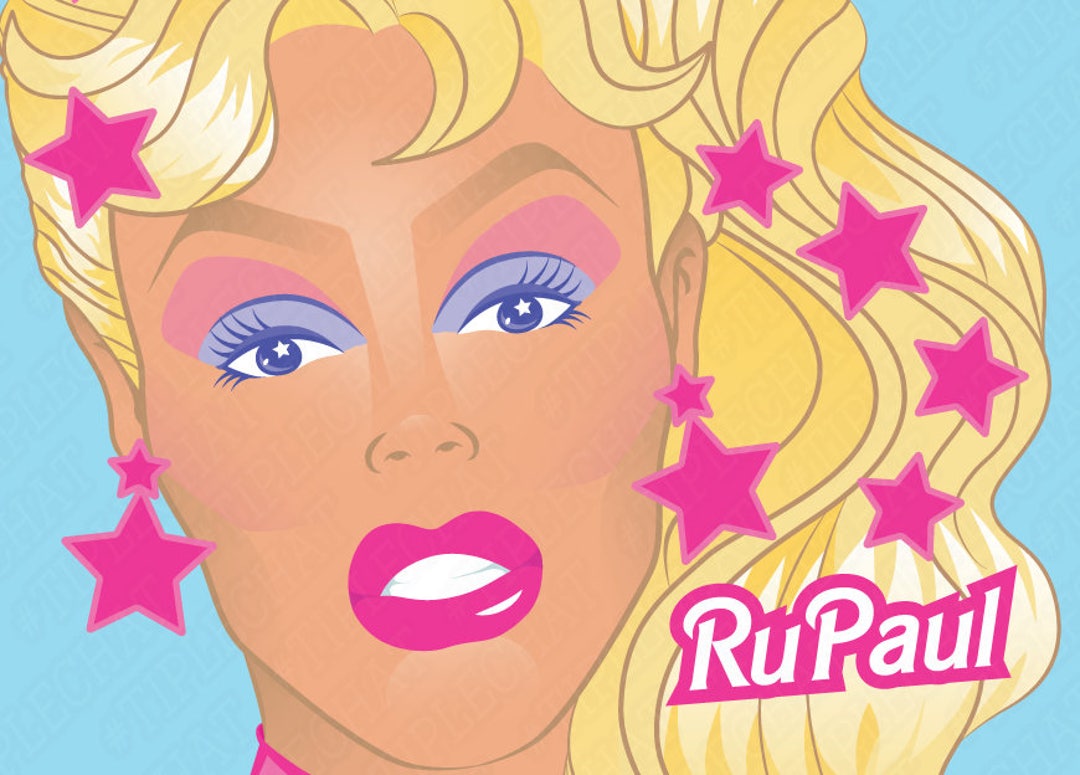 Rupaul's Drag Race Card Rupaul 90's Barbie Card in - Etsy