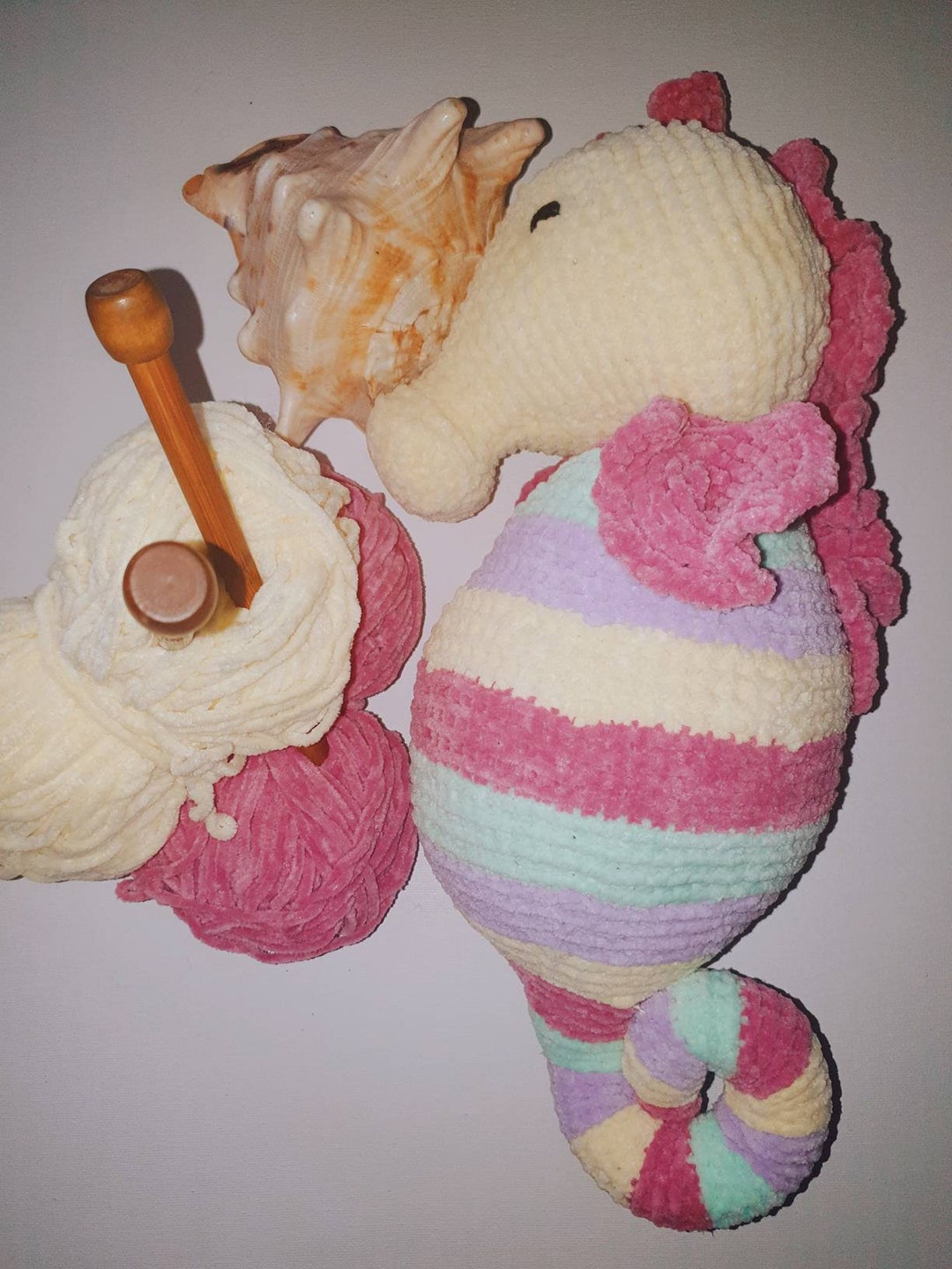 Boubles the Knitted Seahorse - Etsy