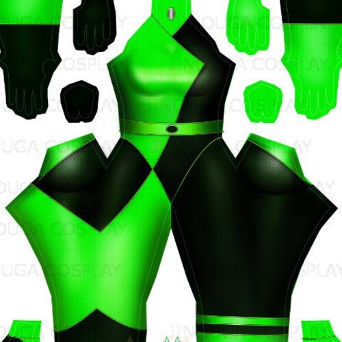 Shego Kim Possible Suit Pattern download File - Etsy