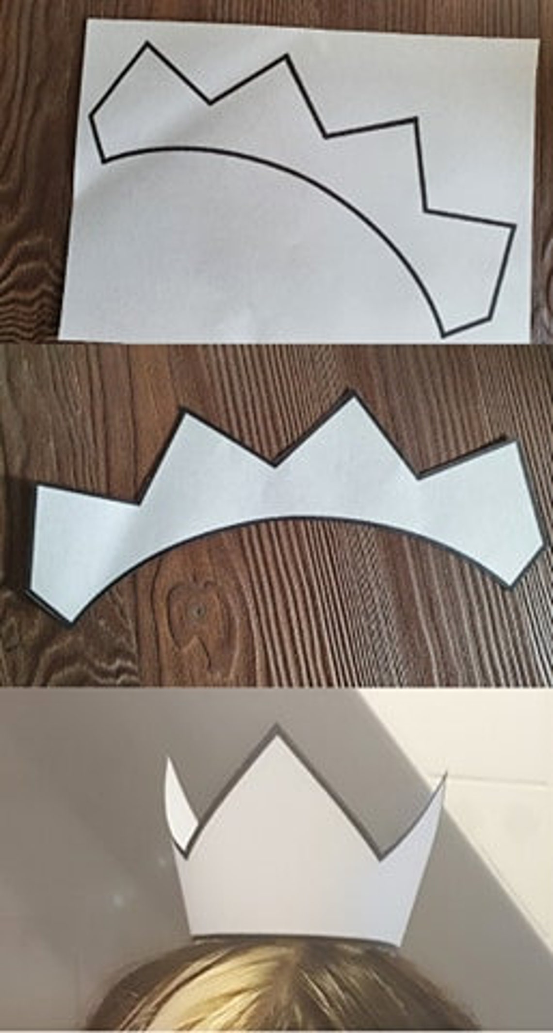 A4 DIY Printable Crown Templates to Make Foam Crowns - Etsy