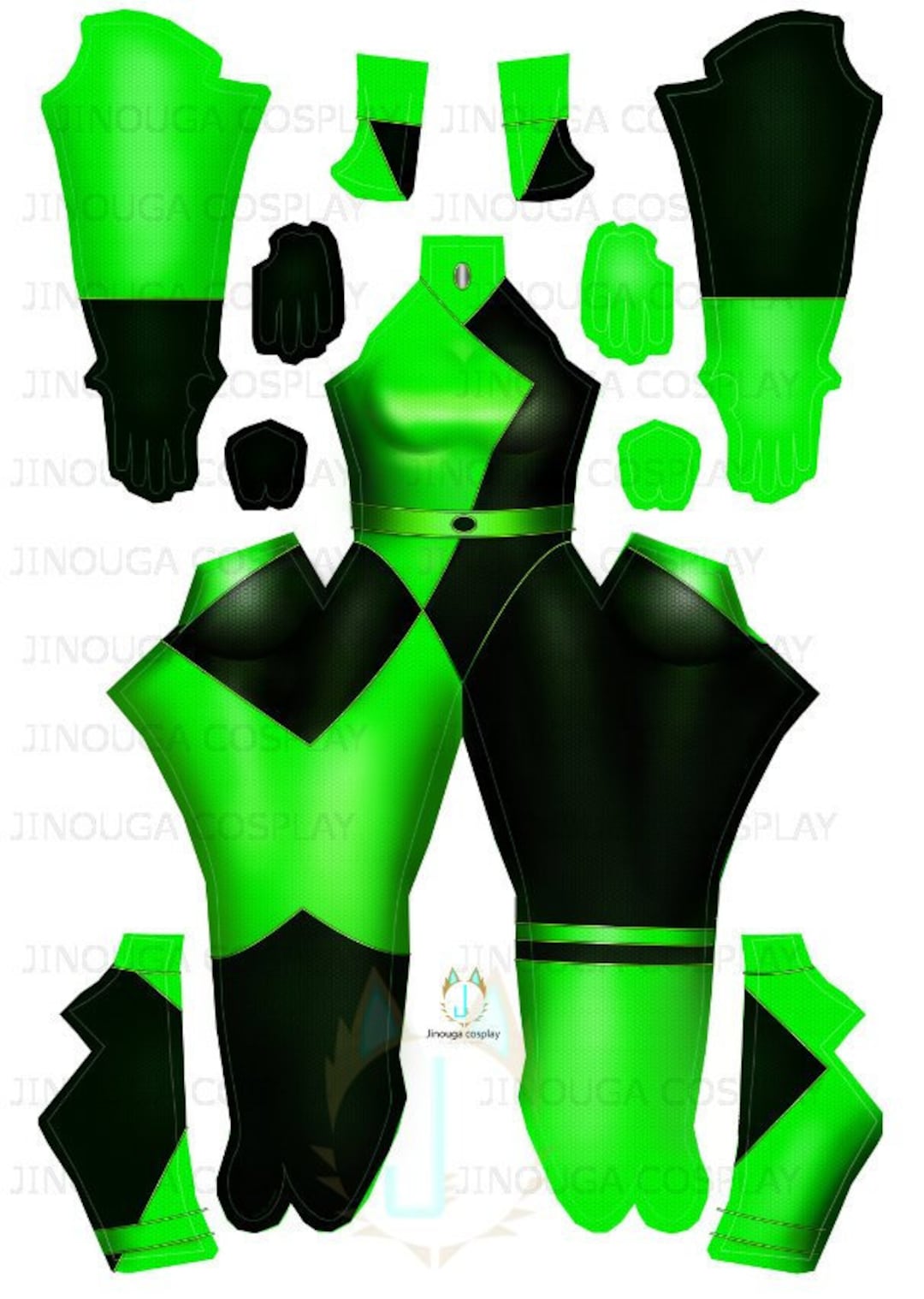 Shego - Kim Possible - Suit Pattern (download File) - Etsy