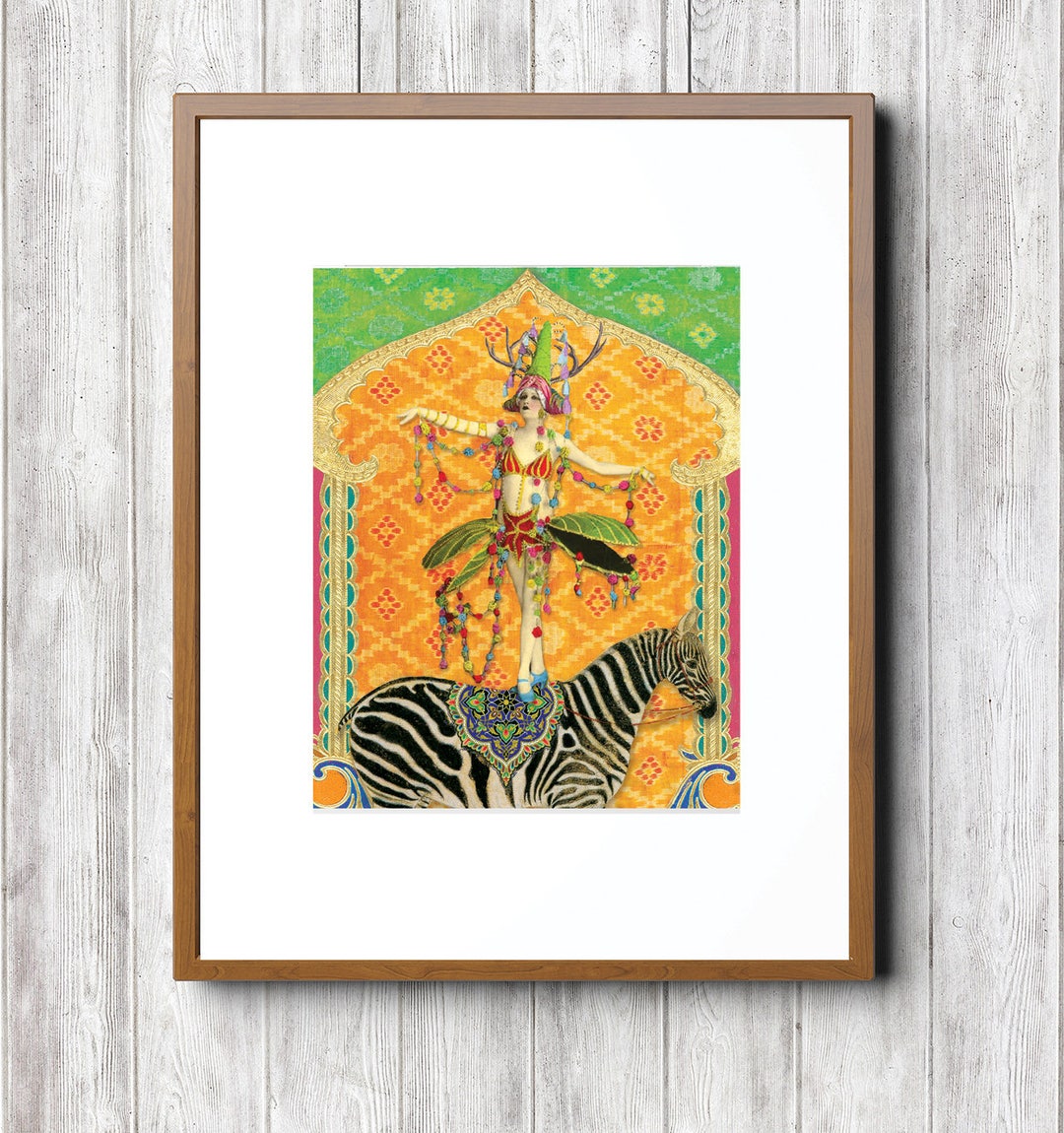 Zebra, Dancer, Circus, Zebra Artwork, Circus Art, Belly Dancer Art ...