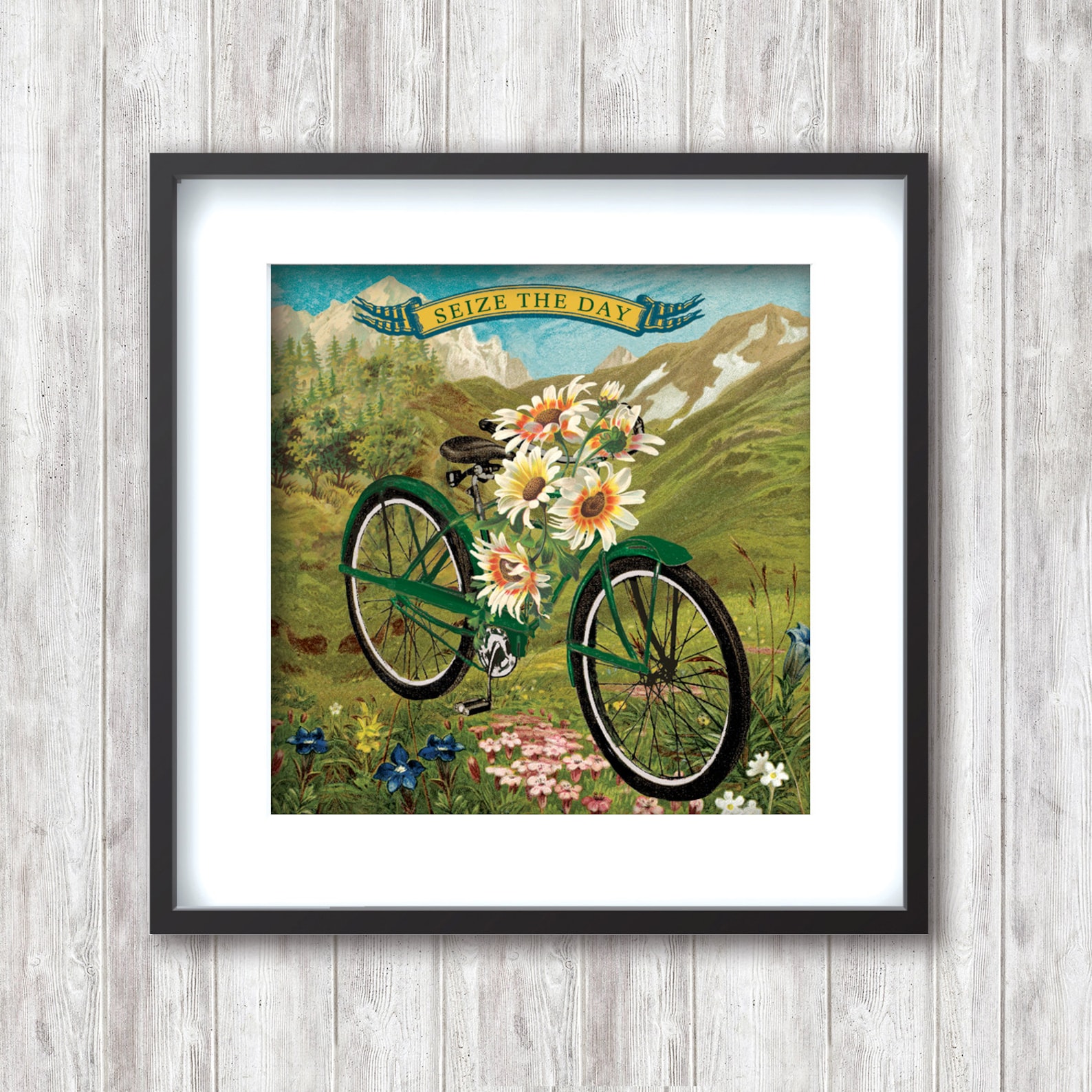 Bike Art, Bicycle Prints, Bike Wall Art, Vintage Bike Art, Bike Wall ...