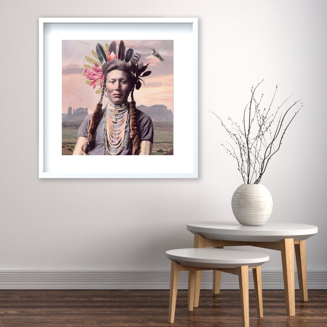 Native American, Native American Art, Native American Print, Chief ...