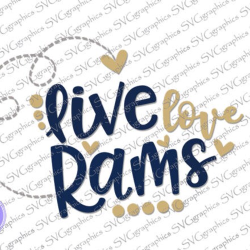 Rams Svg Football Svg Baseball Svg Cheerleader Svg | Etsy