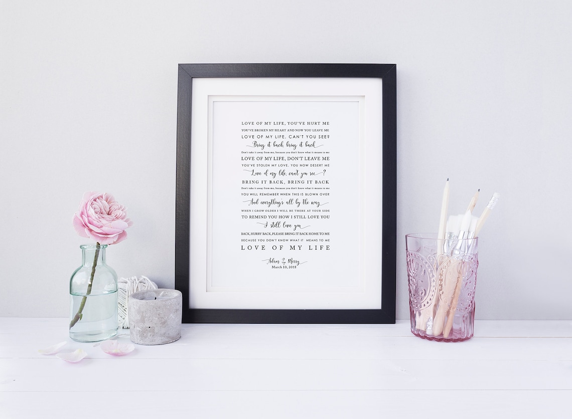 Personalised Song Print Custom Song Print Song Print - Etsy