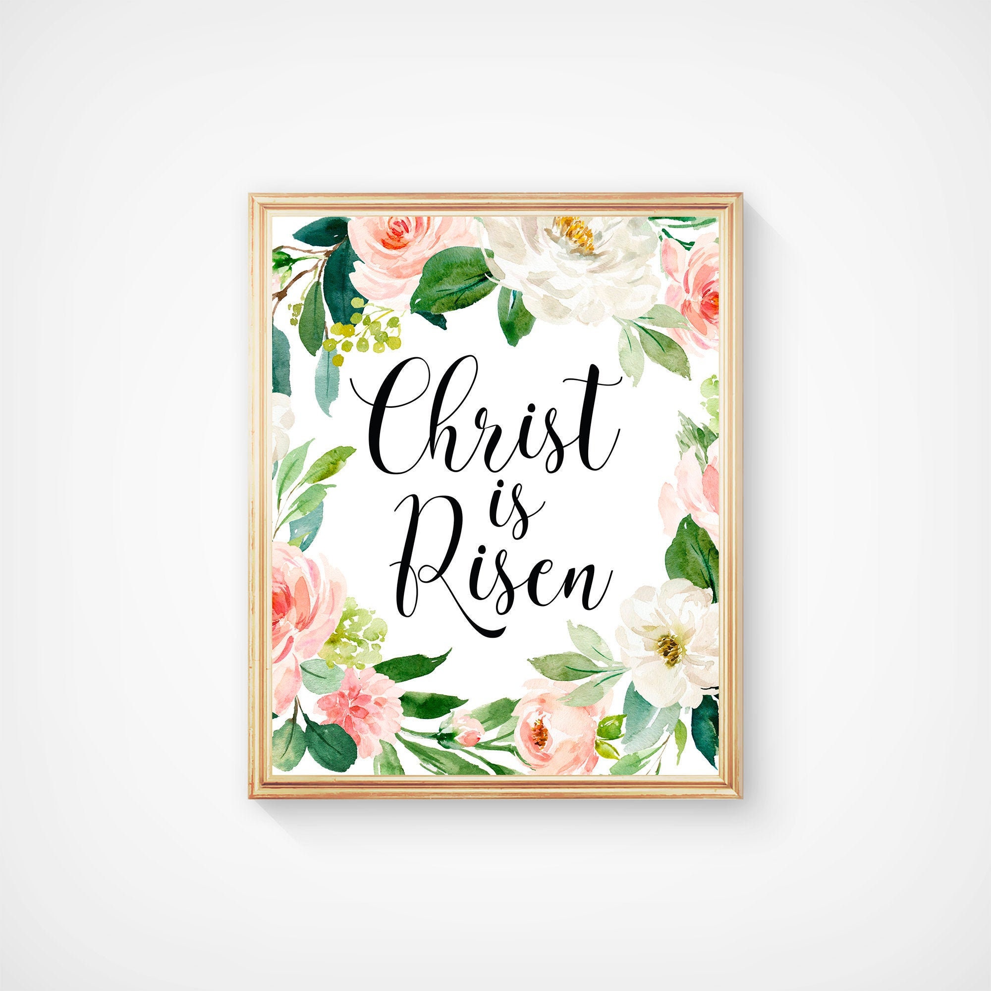 Christ is Risen Easter Wall Decor He Has Risen Bible Verse - Etsy
