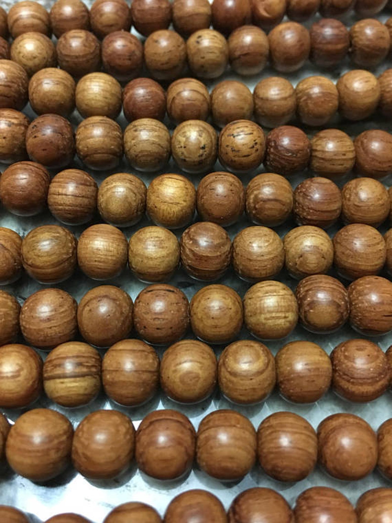 Bayong Wood Beads8mm Natural Wood Beads Mala Necklace Beads | Etsy