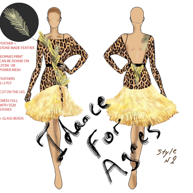 Latin Dance Dress - Etsy