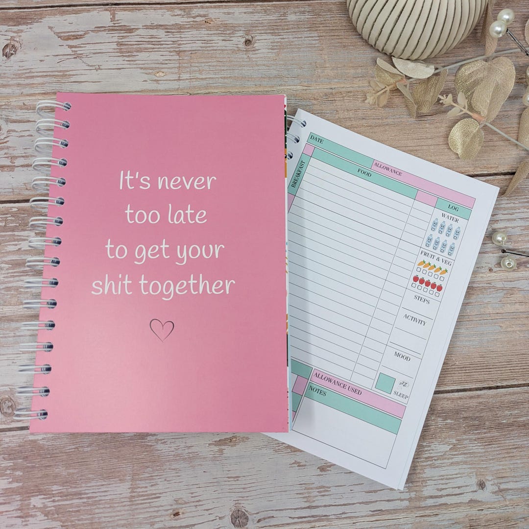 12-week Deluxe Food Diary Planner, Choose Your Design, Get Your Shit ...