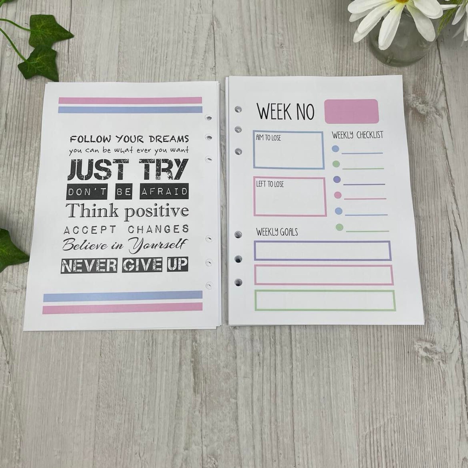 Printable Optavia 5-1 Food Diary: Weight Loss Tracker (a5/half Letter ...
