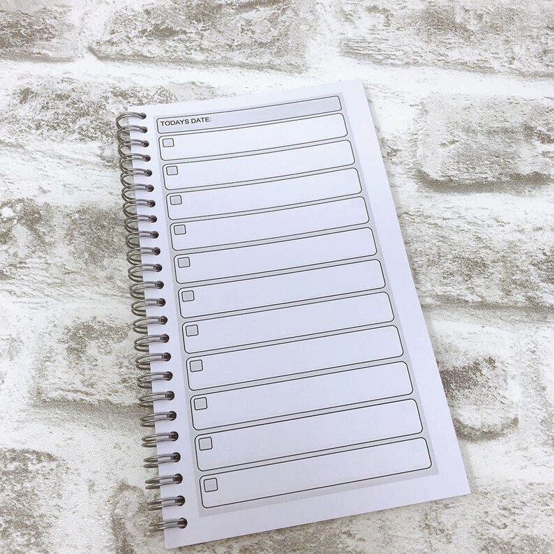 To Do List Book Get Organised Notebook Make Lists | Etsy