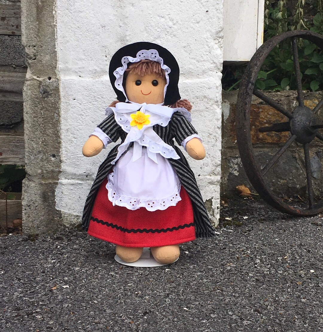 Welsh Lady Doll, St Davids Day Rag Doll Can Be Personalised ...
